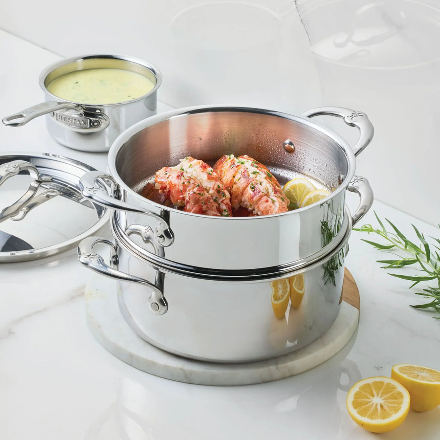Hestan ProBond Luxe Stainless Steel Soup Pot & Steamer Set - 3-quart ...