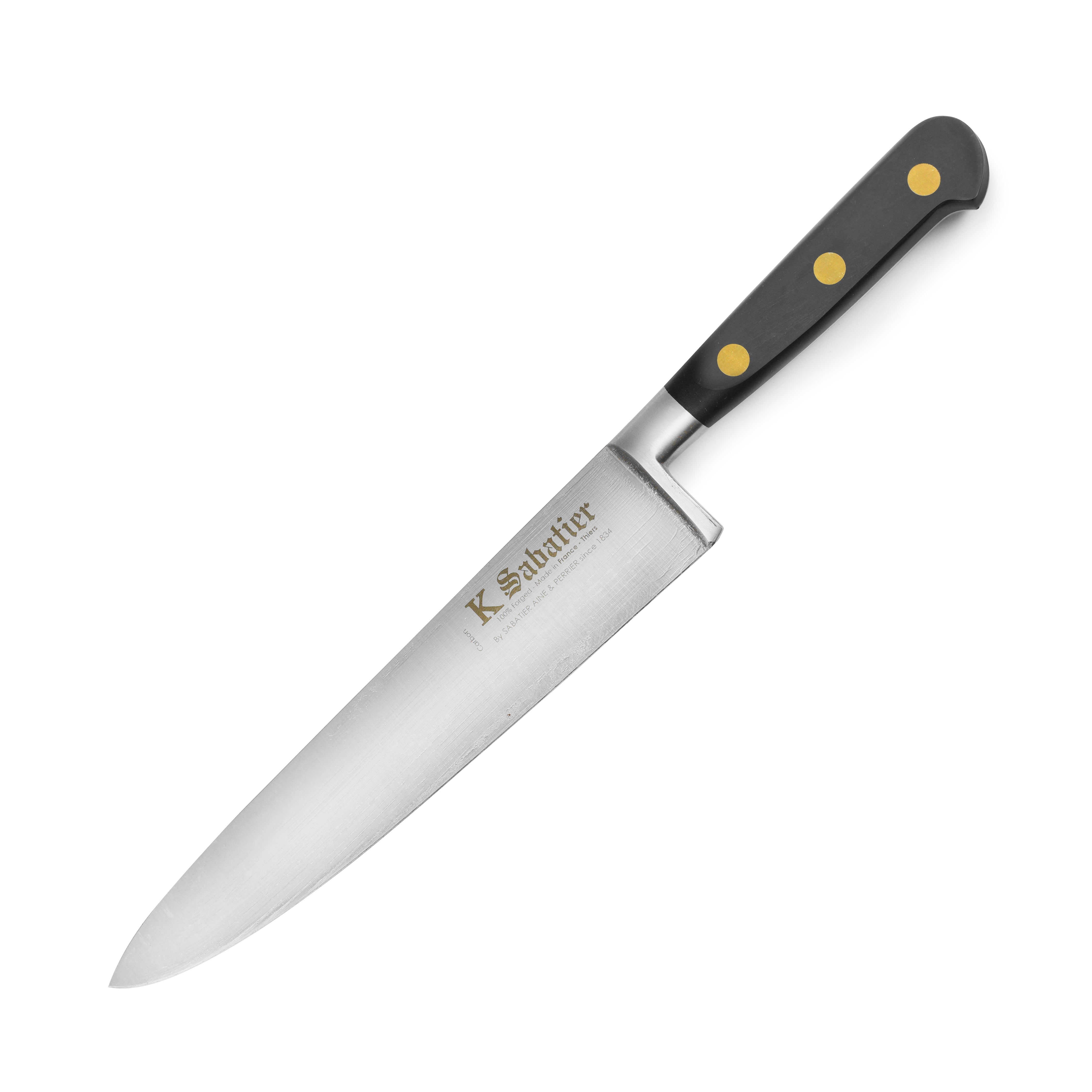K Sabatier Carbon Steel 8" Chef's Knife | Made in France, Forged Au ...