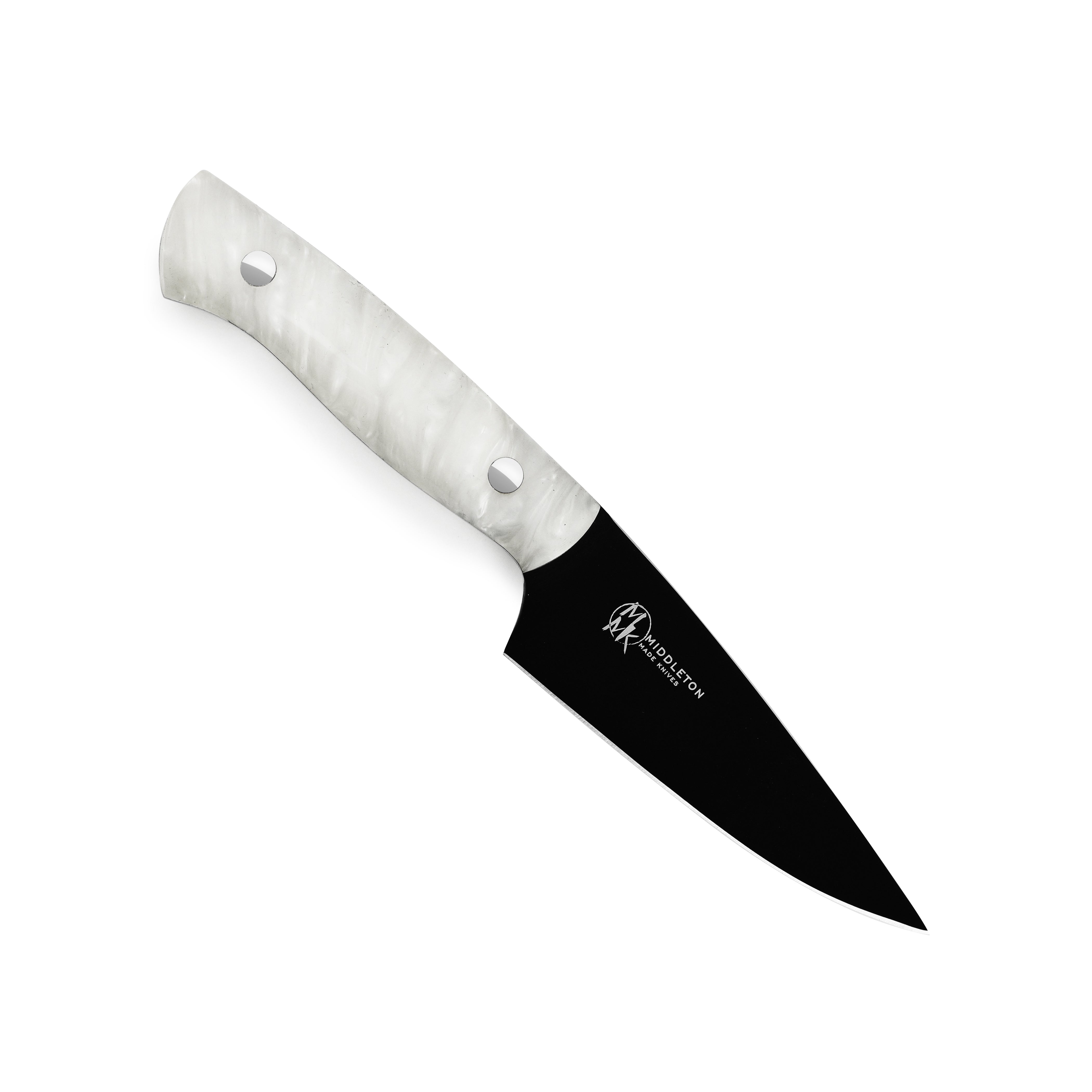 Middleton Made Knives Pearl Echo Paring Knife, 4" AEB-L Black Cerakote ...