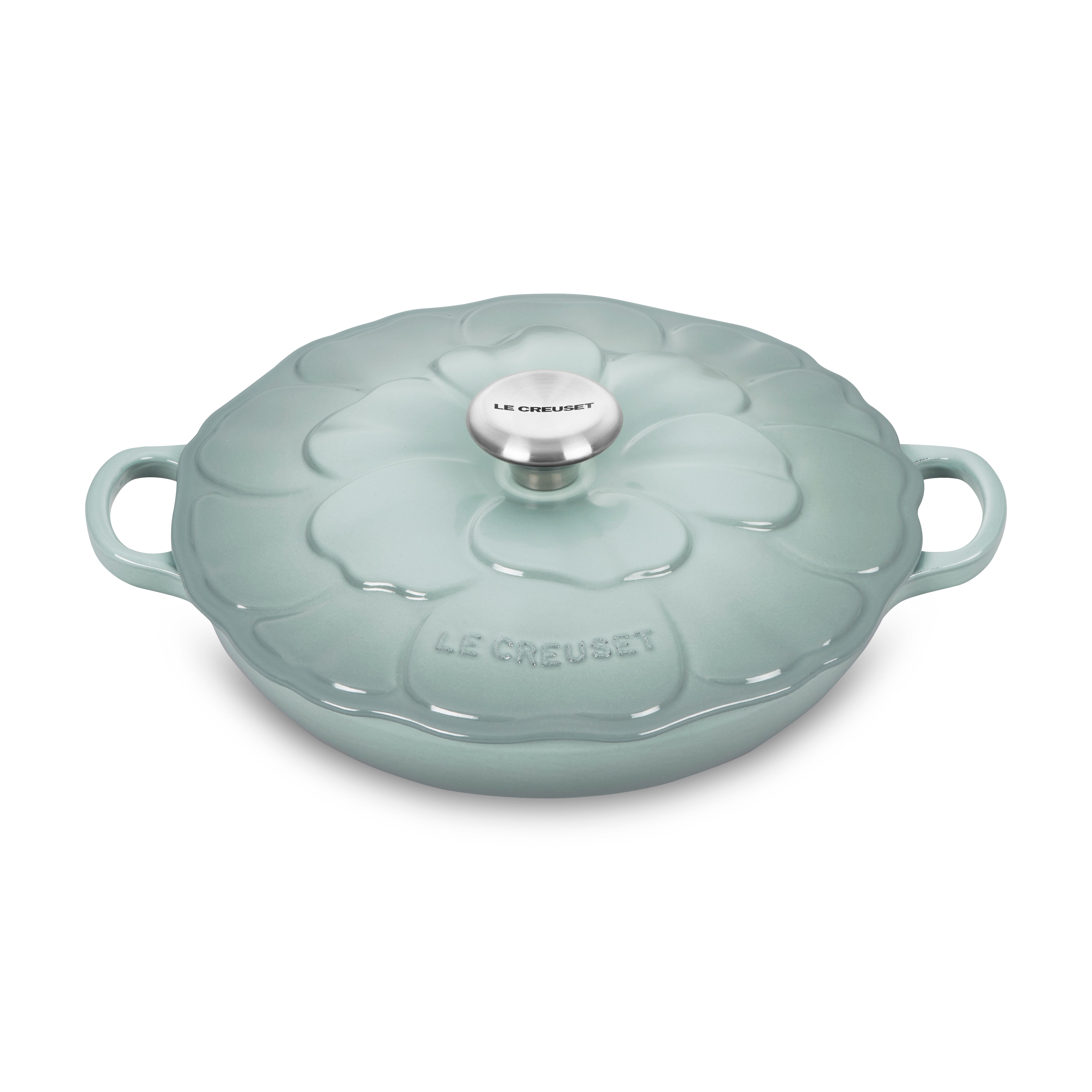 Le Creuset Petal Braiser - 2.25-qt Cast Iron - Sea Salt – Cutlery and More