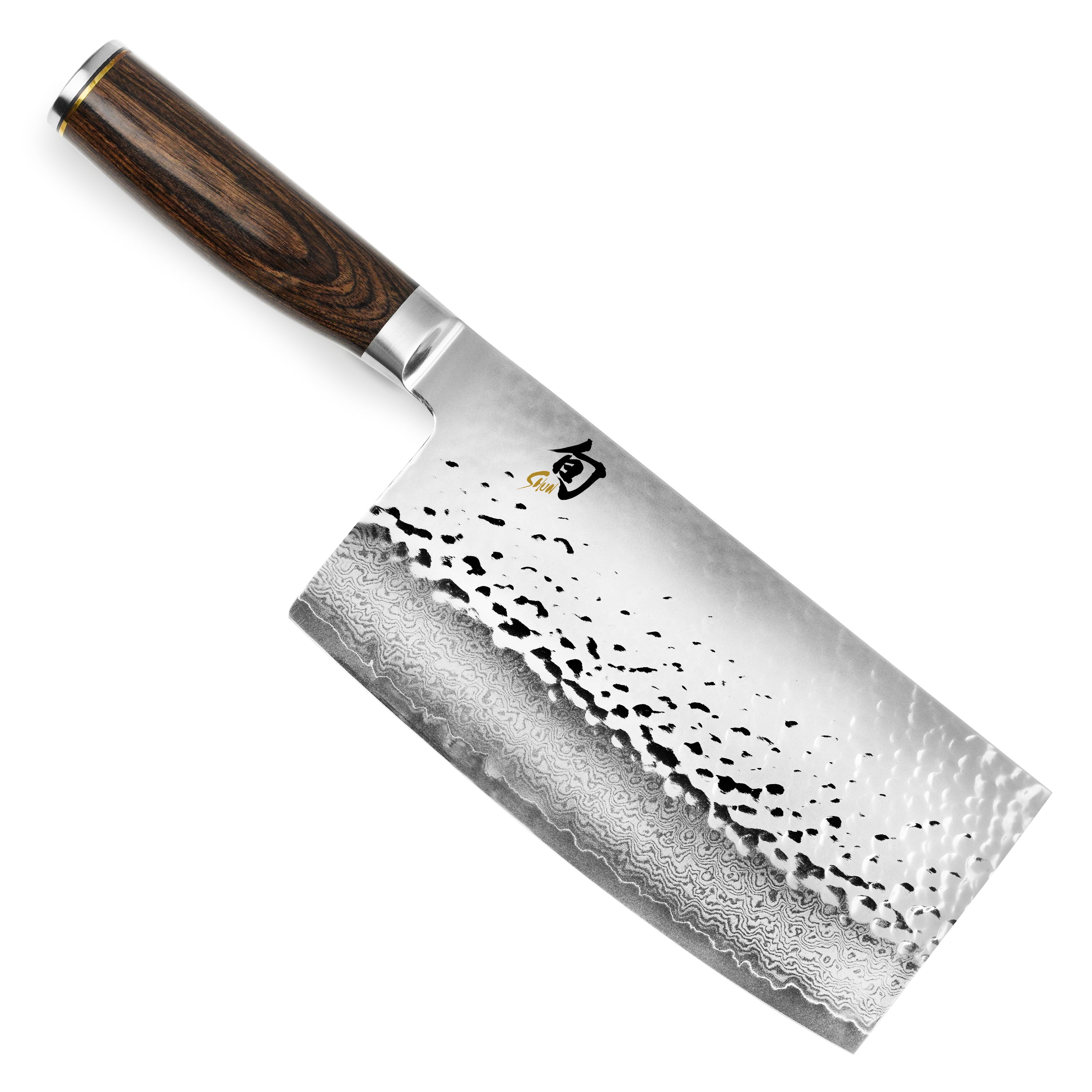 Shun Premier Chinese Vegetable Cleaver, 7" VG-MAX Damascus Japanese ...