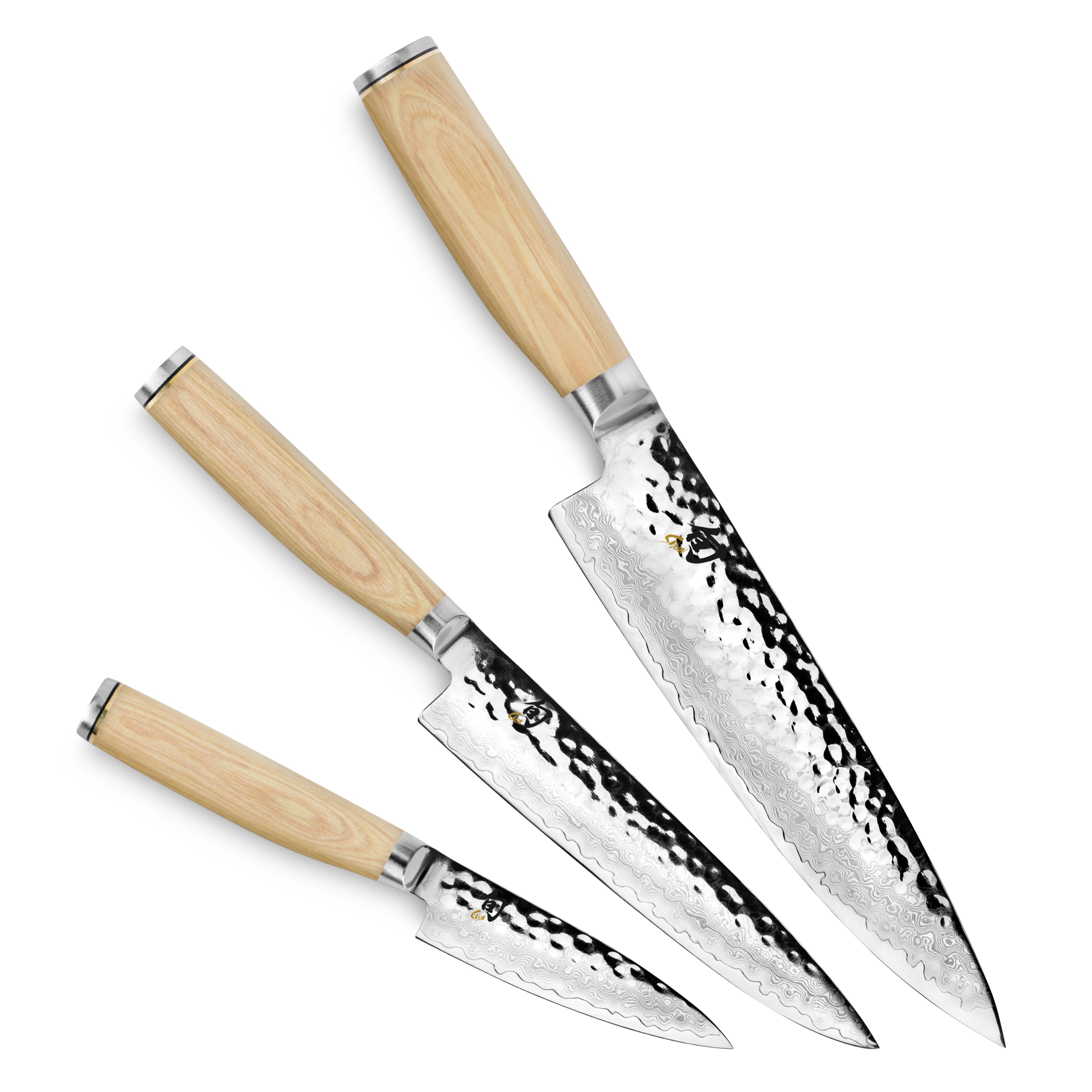 Shun Premier Blonde Knife Set - 3 Piece – Cutlery and More