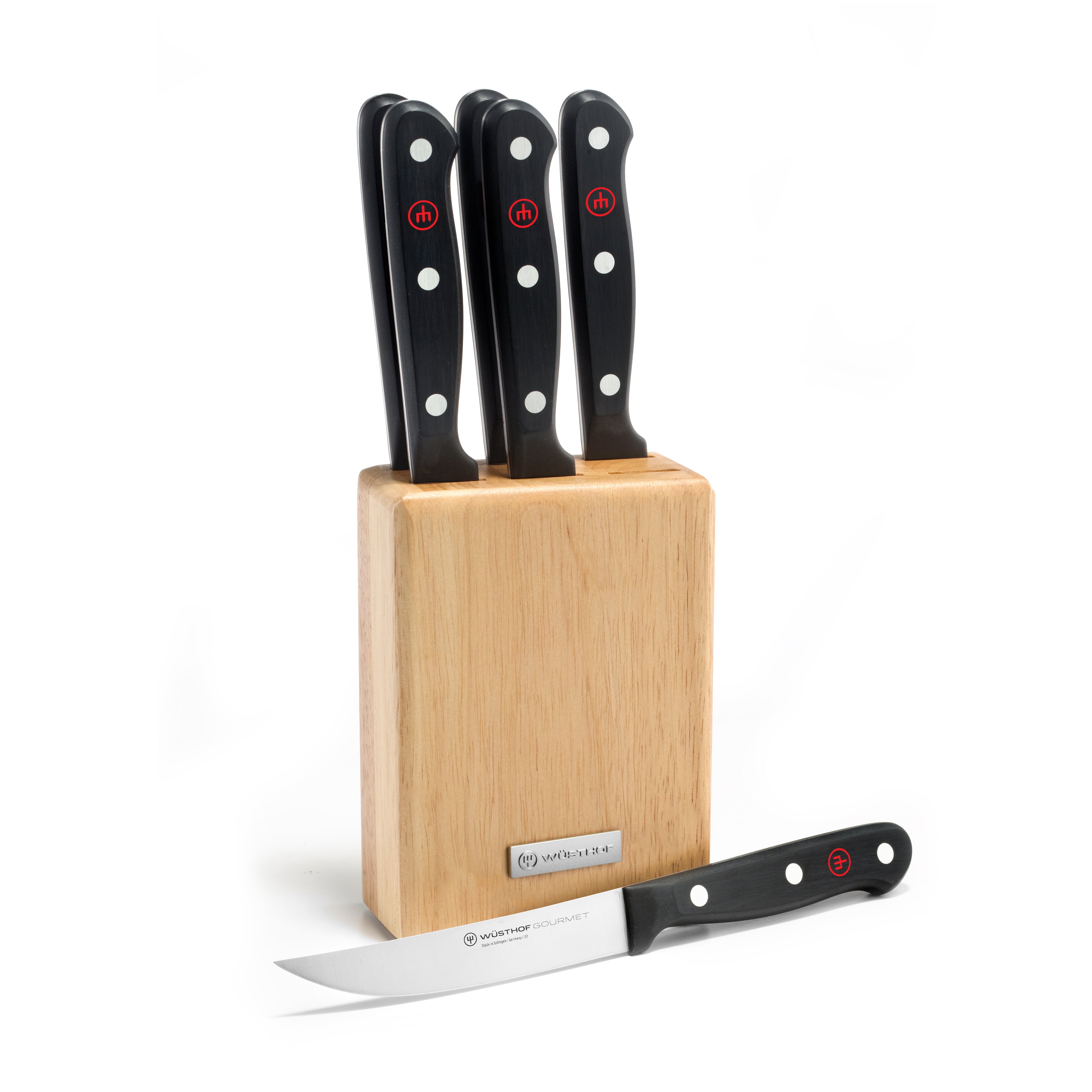 Wusthof Gourmet 6 Piece Steak Knife Set with Block – Cutlery and More
