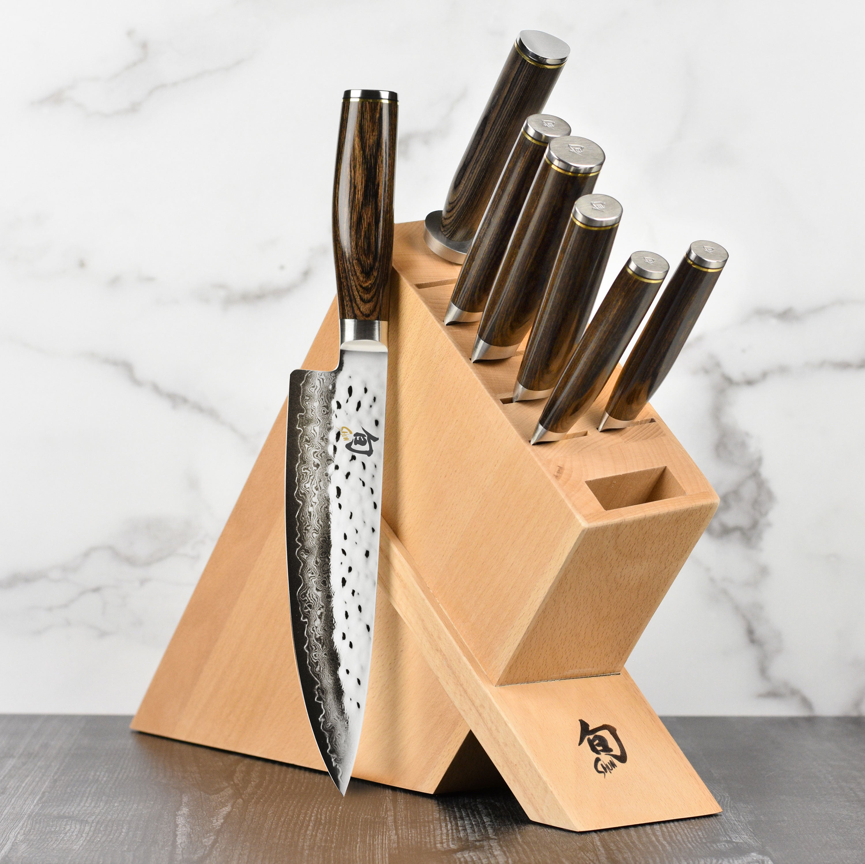 Shun Premier Knife Set - 8 Piece Kickstand Block – Cutlery and More