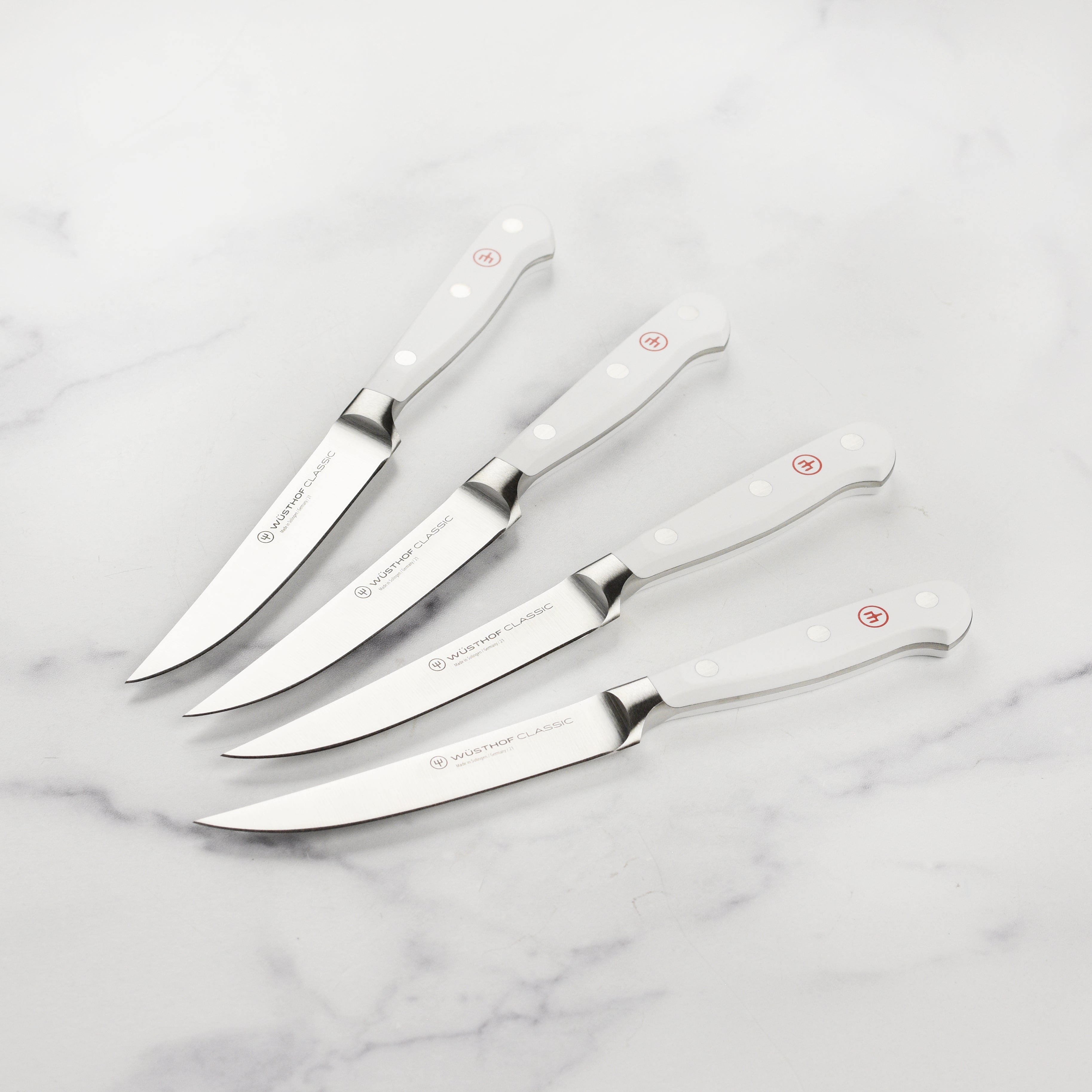 Wusthof Classic White Steak Knives - 4 Piece Set – Cutlery and More