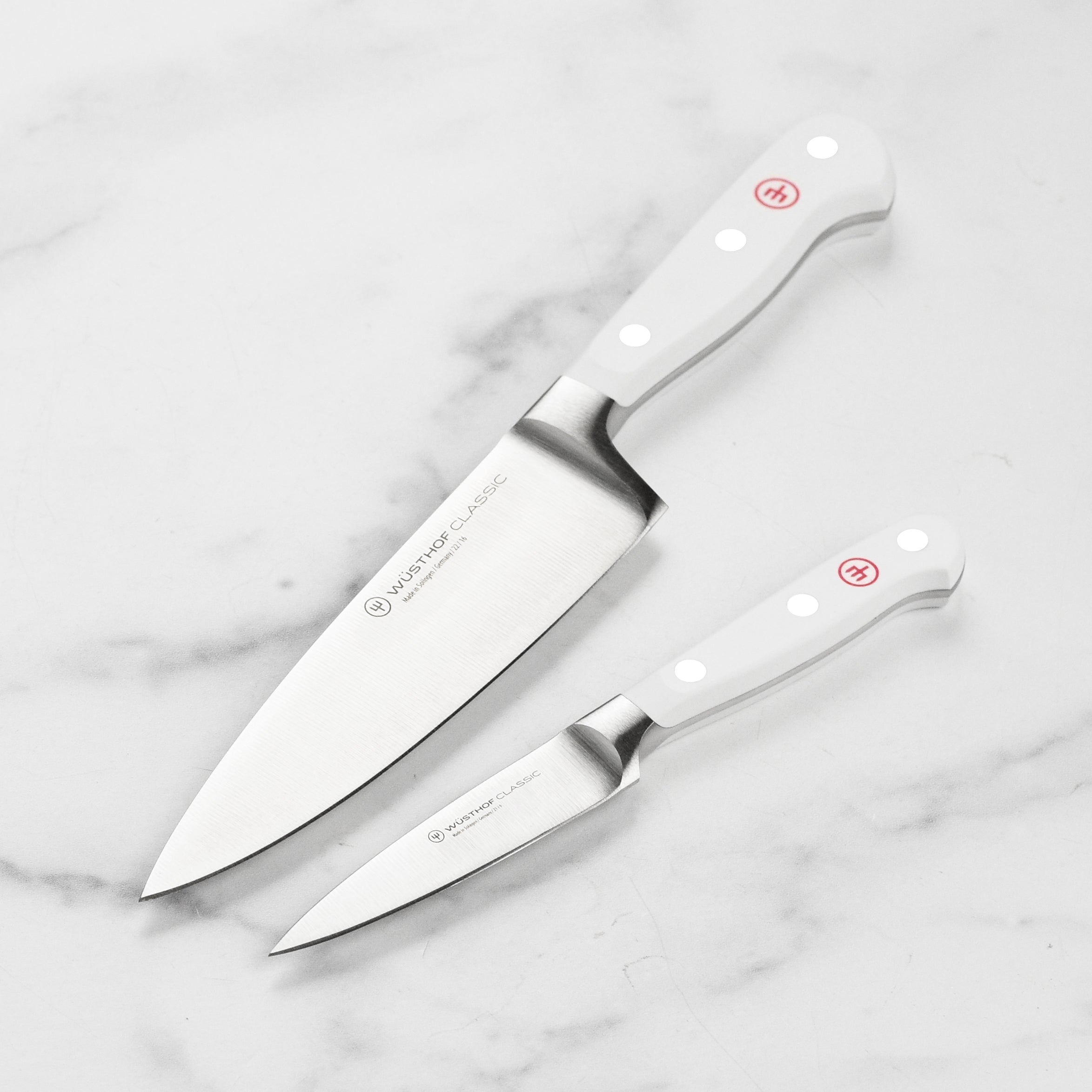 Wusthof Classic White Prep Knife Set - 2 Piece – Cutlery and More